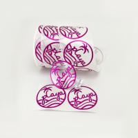 China 45mm Round Transparent Matte Clear Vinyl Stickers Paper For Beauty for sale
