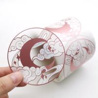 China Clear Vinyl Sticker Paper Transparent Plastic For Costmetic for sale