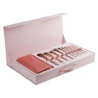 China Magnetic Gift Box Makeup Brush Packaging Paper Eye Brush Kit for sale