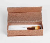 China Rose Gold Cosmetic Makeup Brush Packaging Cosmetic Gift Box Cardboard for sale