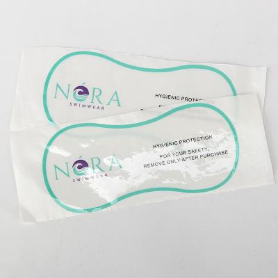 China 3cm Swimwear Protection Glossy Plastic Transparent Sticker Hygienic Matt Sticker for sale
