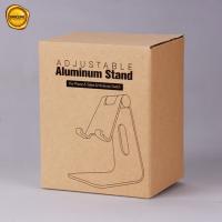 China Recycled Foldable Electronics Packaging Box Custom Kraft Packaging Box For Phone/Tablet Holder for sale