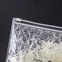 China Customized Logo Clear Transparent Plastic Pvc Eco-Friendly Recycle Bubble Zipper Bag for sale