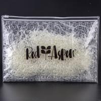 China Customized Logo Clear Transparent Plastic Pvc Eco-Friendly Recycle Bubble Zipper Bag for sale