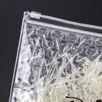 China Customized Logo Clear Transparent Plastic Pvc Eco-Friendly Recycle Bubble Zipper Bag for sale