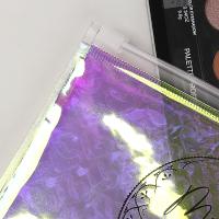 China Customized Logo Clear Transparent Plastic Pvc Transparent Plastic Packing Ziplock Holographic Bubble Bag for sale