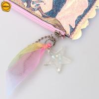 China Luxury Elegant PVC Bag Holographic Laser Plastic Ziplock Bag For Clothing/Holographic Make Up Bag With Metal Zipper for sale