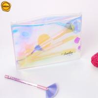 China EVA TPU Waterproof Laser Holographic Make Up Bag Pouch Transparent for sale