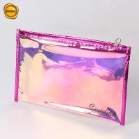 China EVA TPU Waterproof Laser Holographic Make Up Bag Pouch Transparent for sale