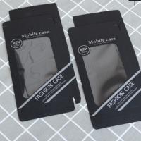 China Fashion Clear Window Black Phone Case Packing Box For Phone Case Retail Boxes Gift Boxes for sale