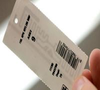China 960Mhz Garments Price RFID Tag Sticker Swing Fabric Care Tags for sale