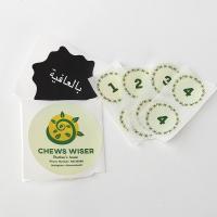 China 6 X 6cm Die Cut Printable Label Cutting Sticker Paper For Take Out Food for sale