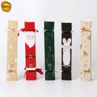 China Christmas Packaging 300gsm Candy Shape Cosmetic Packaging Box With Ribbon for sale