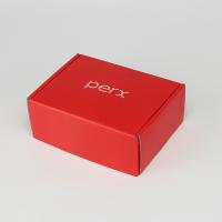 China Red Foldable Corrugated Mailing Packaging Box For Cosmetic for sale