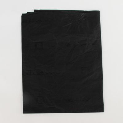 China Custom Logo E Commerce Packaging Black Gift Tissue Wrapping Paper for sale
