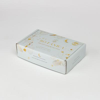 China Unique Commerce Postal Corrugated Skincare Shipping Box Packaging Custom Logo for sale