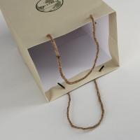 China Custom Eco Packaging Solutions Skincare Beauty Paper Shopping Bag With Handle for sale