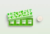 China Green Printing Base And Lid Box Soy Candle Gift Box Packaging for sale