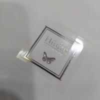 China Custom Mini Transparent PET Bottle Sticker Foil Stamping For Essential Oil Ampoule for sale