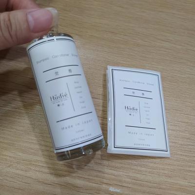 China Waterproof Plastic Sticker Labels Custom Packaging Labels For Essential Oil Bottles for sale