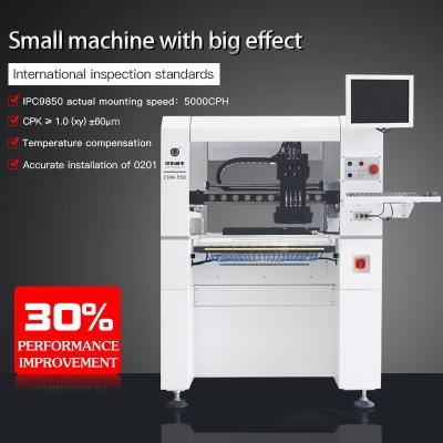 China Charmhigh CHM-550 Desktop SMT 4 Head Table Top 0201l Pick And Place Pcb Machine for sale