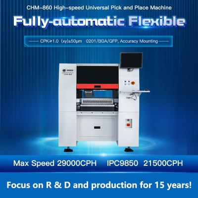 China CHM-860 SMT High Speed Automatic 6 Head Led Chip Pick And Place Machine For A Production Line for sale