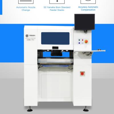 China Charmhigh CHM-751 6 Head SMT SMD LED Pick And Place Machine For PCB Assambly for sale