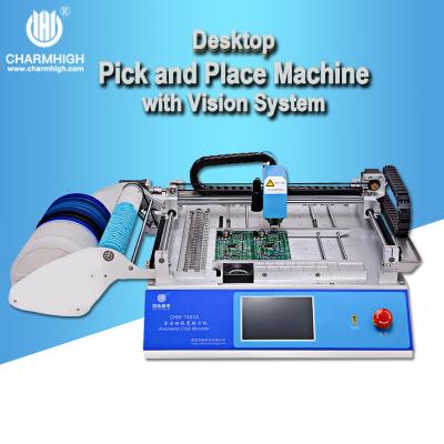 China Charmhigh CHM-T48VA Table Top Pick And Place Machine Camera Smt Led 2 Head for sale