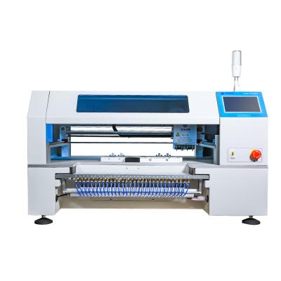 China Desktop 4 Heads Pick And Place Machine CHM-T530P4 With Auto Rails 30 Tape Reel Feeders for sale