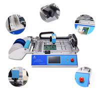 China Small Mini Pick And Place Machine Desktop High Speed 2 Head Automatic SMT Pick And Place Machine For LED Production Line for sale