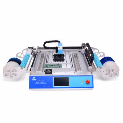 China Weight 49kg Desktop with visual Synchronous belt + polished rod SMT Pick And Place Machine CHM T48VB 300W for sale