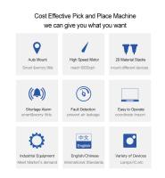 China Computer Control 2 Heads Desktop SMT Pick And Place Machine 29 tape feeding stacks for sale