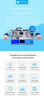 China Charmhigh AC220V Desktop SMT Pick And Place Machine PCB Assembly  Line for sale