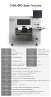 China Automatic Nozzle Change  PCB Pick And Place Machine CHM-650 with High Speed High precision for sale