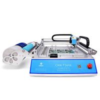 China Computer Control 2 Heads Desktop SMT Pick And Place Machine 29 tape feeding stacks for sale