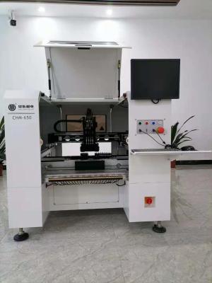 China 3 Section Rail 6 Head 400mm PCB Automatic SMD Soldering Machine With Vision for sale
