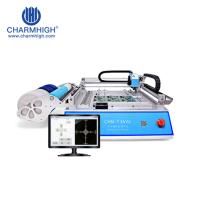 China CHM-T36VA High Precision double Heads Desktop SMT Pick And Place Machine 29 tape feeding stacks for sale