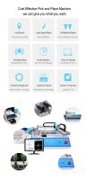 China 2 Heads Desktop  Pick And Place Machine CHM-T36VA High Precision 29 tape feeding stacks for sale