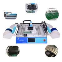 China 2 Head Desktop Vision Pick And Place Machine CHM-T48VB PCB Components Assemble Line for sale