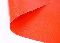China High Coated Fiberglass Fabric Red 0.4mm Temperature Resistance Up To 550°C for sale