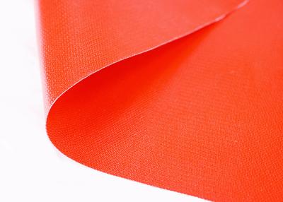 China High Coated Fiberglass Fabric Red 0.4mm Temperature Resistance Up To 550°C for sale
