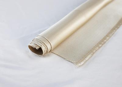 China High Silica Fiberglass Cloth 0.7mm Thickness 1000°C Temperature Resistant Non Flammable 50m Roll for sale