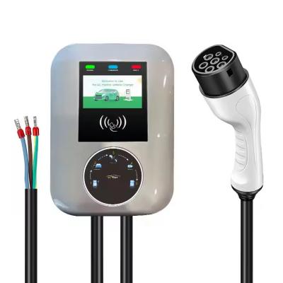 China 11kw TYPE1 TYPE2 GBT AC EV Charging Station Wall Mounted 16A 32A DC Output for sale