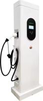 China 7kw 11kw 22kw Type1 Type2 GBT Floor Mounted EV Charging Station 32A With Double Gun for sale