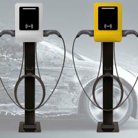China IP54 Protection 22 Kw AC EV Charger Wallbox Dual Type 2 Socket 11kW+11 KW for sale