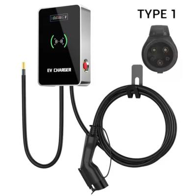 China Wall Mounted AC EV Charger Household Use 9/11/17.6KW Plug And Charge TYPE 1 for sale