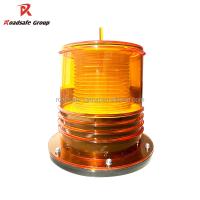 China Solar Rechargeable Marine Navigation Light IP68 Waterproof PC Flashing Beacon LED Marine Signal Warning Light for sale