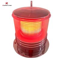 China Solar Rechargeable Marine Navigation Light IP68 Waterproof PC Flashing Beacon LED Marine Signal Warning Light for sale