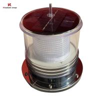 China Solar Rechargeable Marine Navigation Light IP68 Waterproof PC Flashing Beacon LED Marine Signal Warning Light for sale