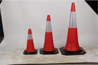 China 50cm 100cm Traffic Cone Emergency Cones PE Heavy Duty Safety Cones for sale